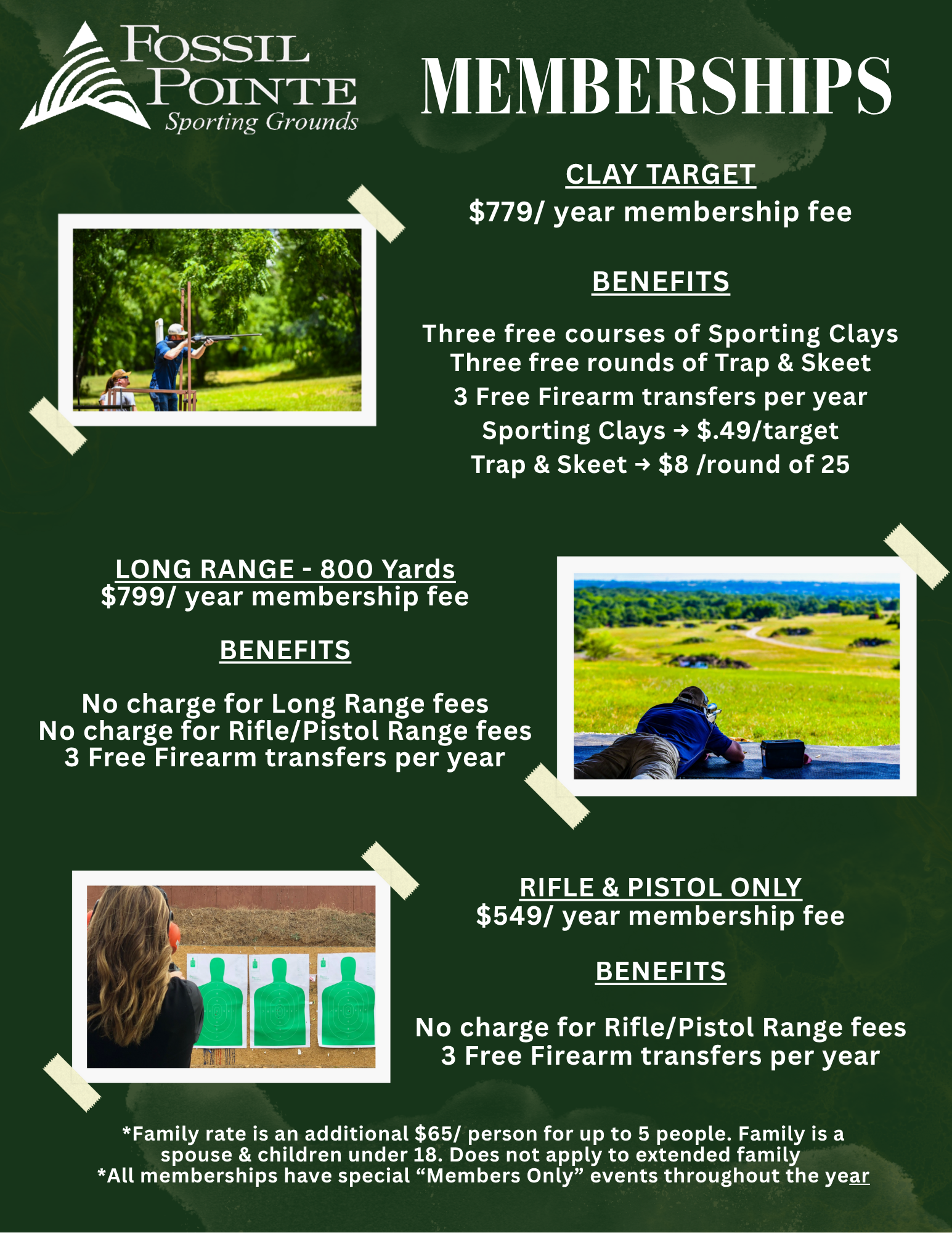 Membership Flyer - Fossil Pointe