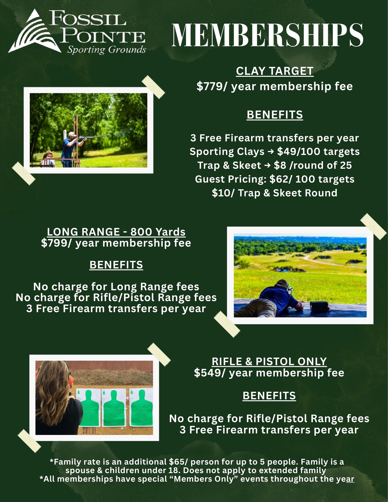 Membership Flyer - Fossil Pointe